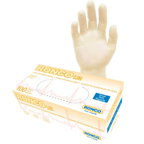RONCO LE2 Latex Exam Gloves | ERE Inc. – www.ereinc.com